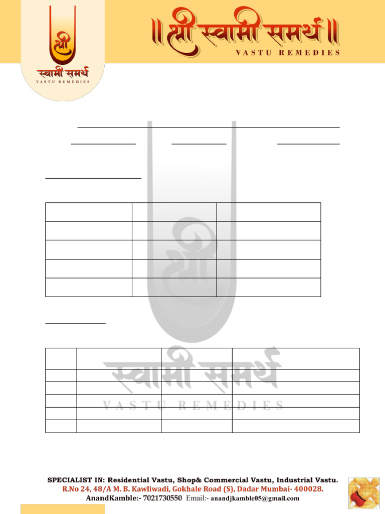 Ankit Desai Vastu Report | PDF