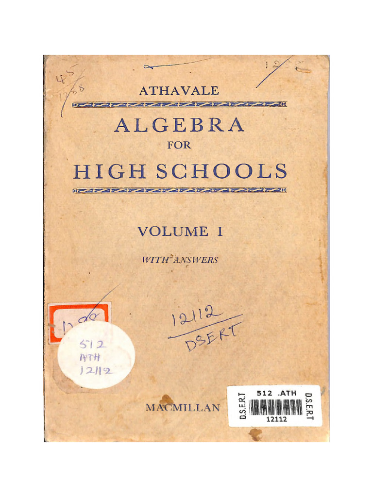 Algebra for High Schools Volume-01_ST5404 | PDF | Multiplication ...