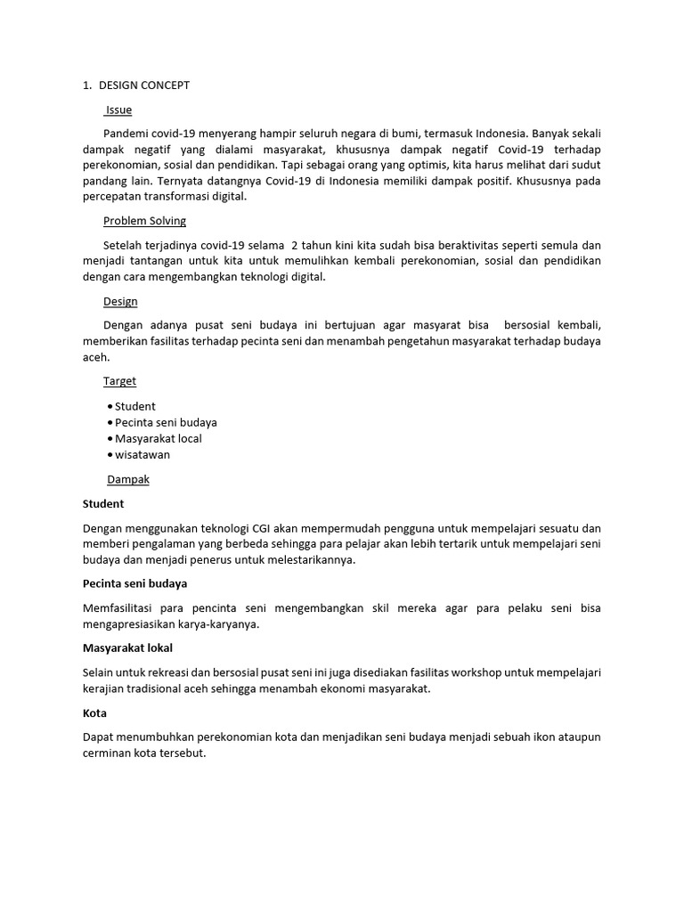 Design Concept | PDF