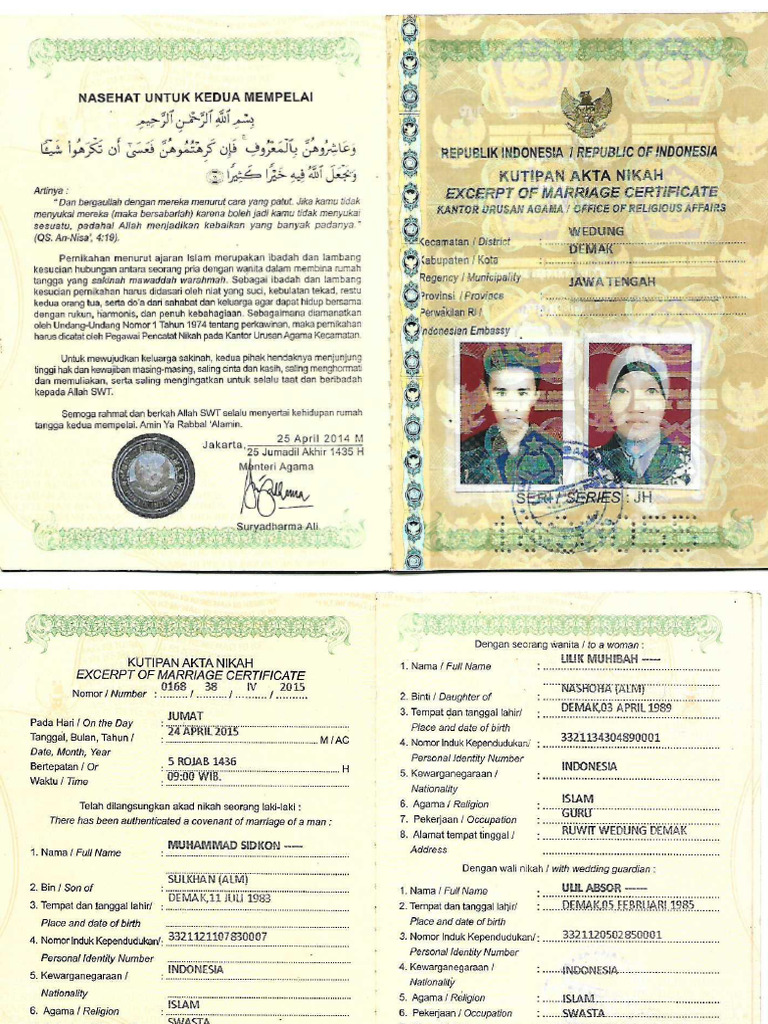 Buku Nikah | PDF