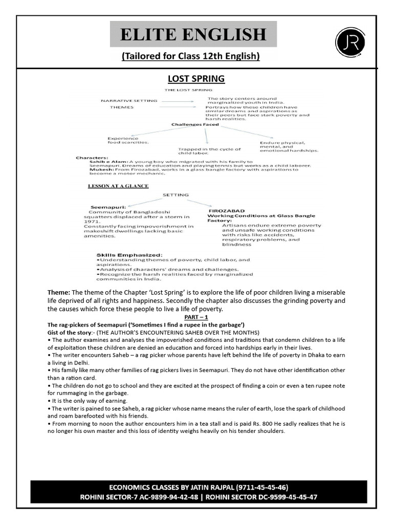 LOST SPRING- Notes | PDF LOST SPRING- Notes | PDF