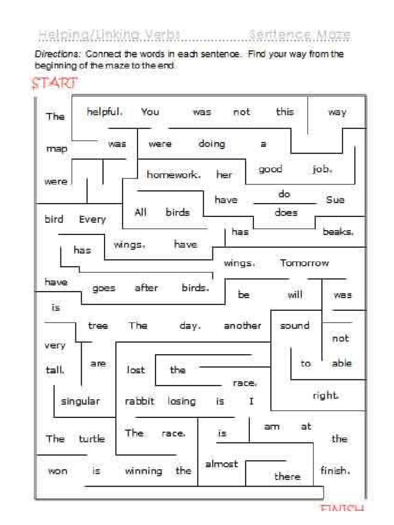 VERB TO BE MAZE | PDF