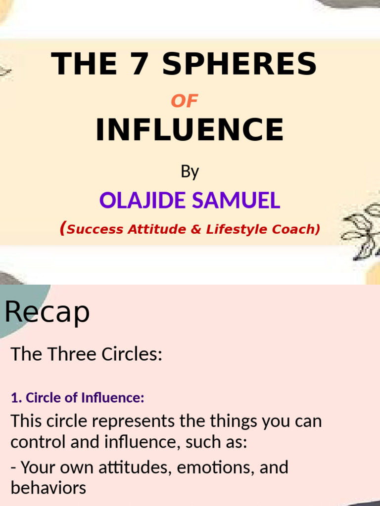 New The 7 Spheres O-Wps Office | PDF | Attitude (Psychology) | Family