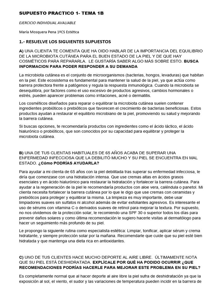 Supuesto 1b-Tema 1 (Dermo) | PDF | Piel | Psoriasis