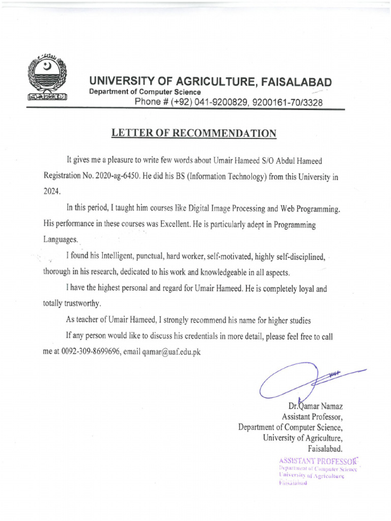 Qamar Recommend | PDF