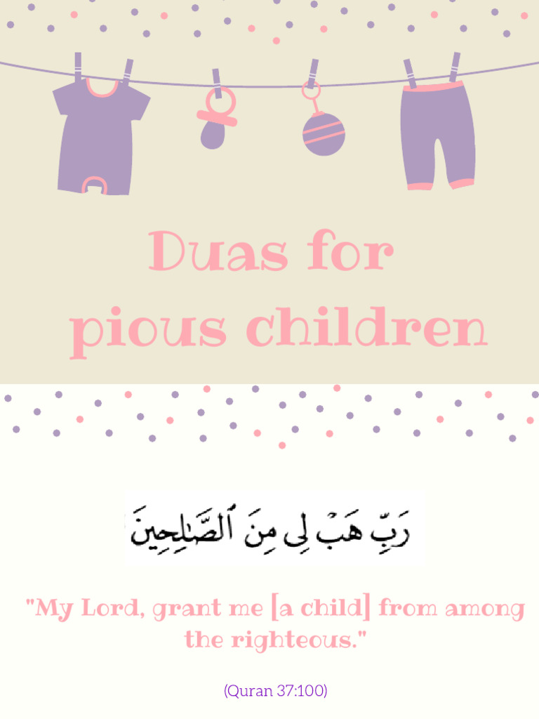 Dua For Pious Children-1 | PDF