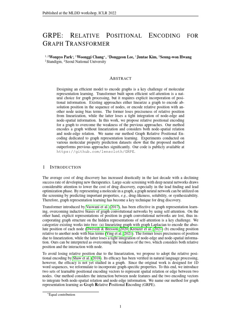 20 Grpe Relative Positional Encod | PDF | Applied Mathematics