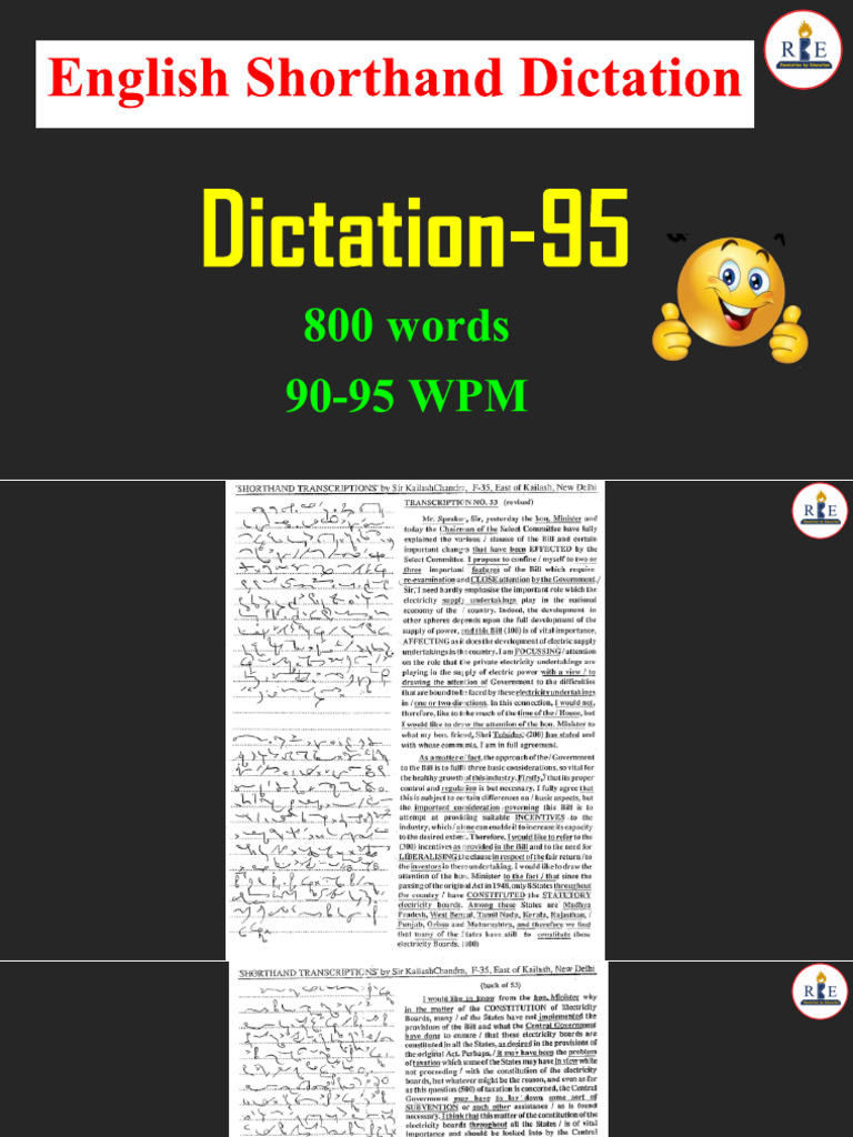 572_Shorthandआशुलिपि_English_Dictations_Dictation_95_800_wo | PDF