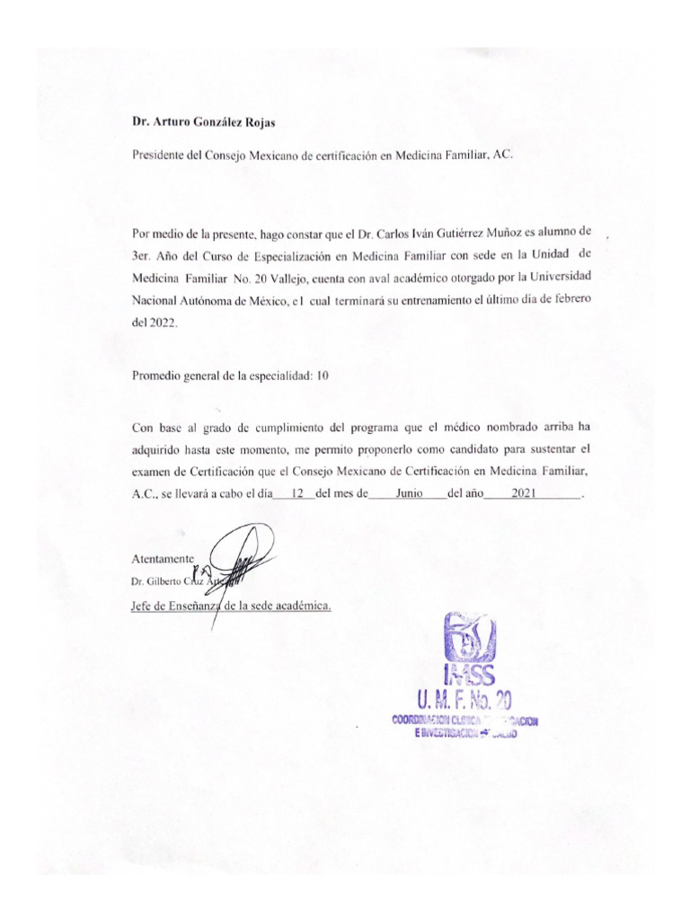 CARTA CONSTANCIA CARLOS IVAN GUTIERREZ MUÑOZ | PDF