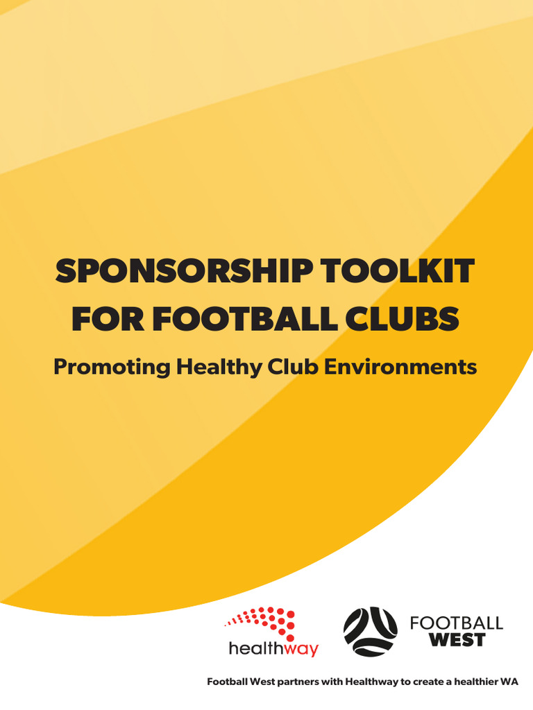 Sponsorship Toolkit For Football Clubs | PDF | Sponsor (Commercial) | Goal