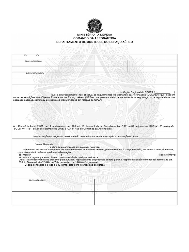 Auto de Embargo de Obra Aeronáutica | PDF