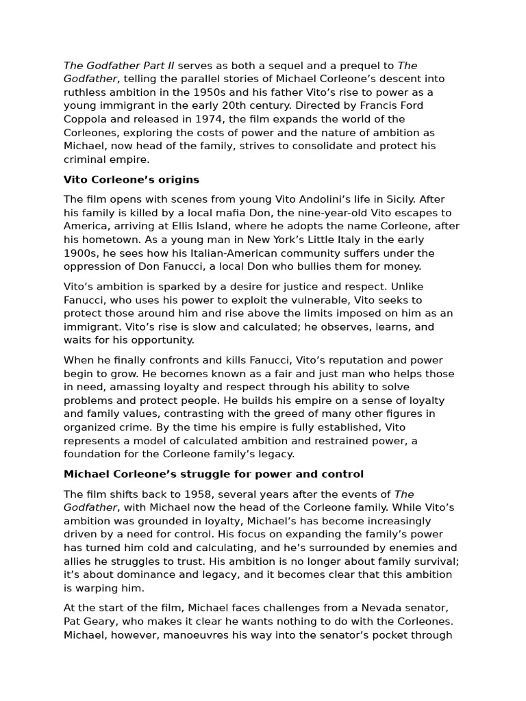 Anant Godfather 2 Movie Review | PDF