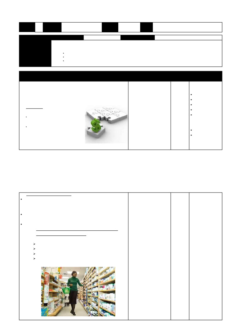 Market Environment Elements Overview | PDF | Curriculum | Lesson Plan