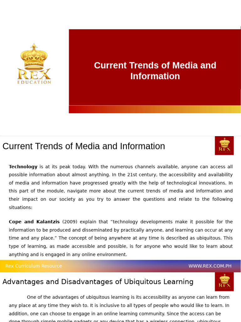 Current Trends of Media and Information | PDF | Wearable Technology ...