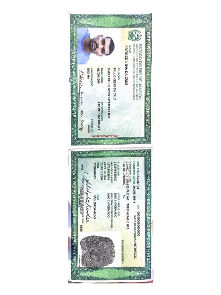 Identidade - Patrick | PDF