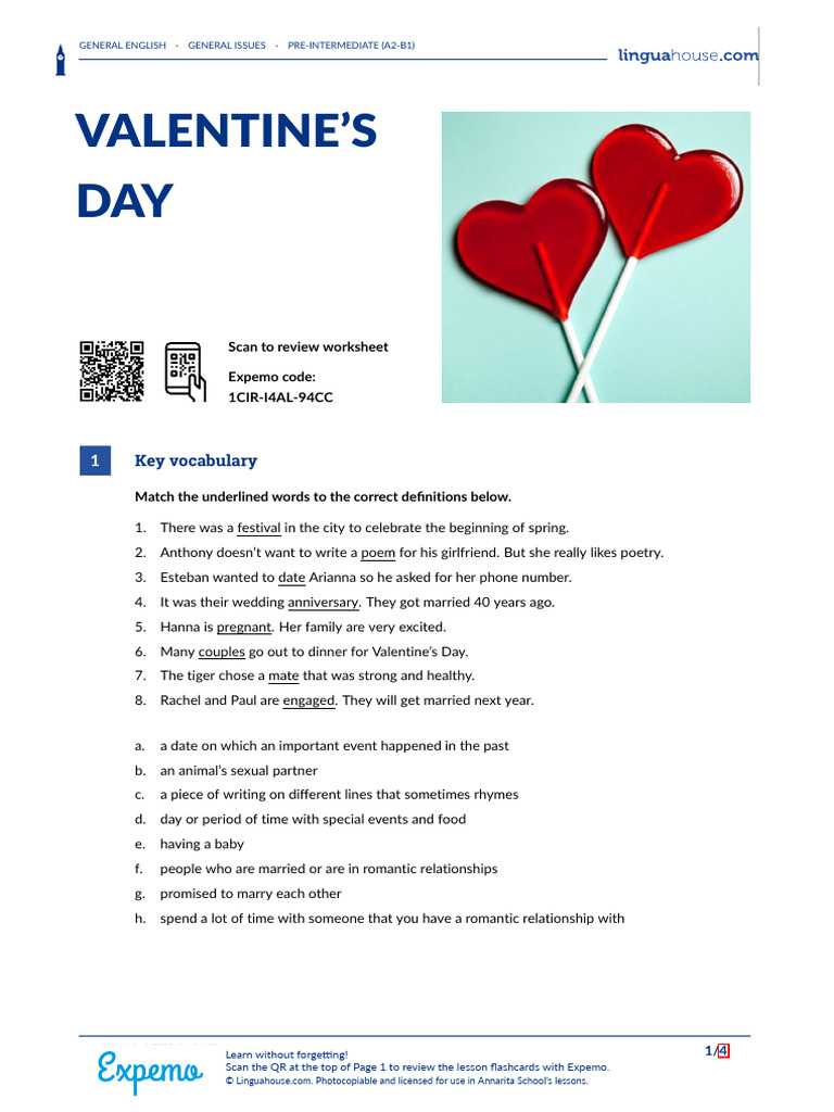 valentines-day-british-english-student | PDF | Valentine's Day