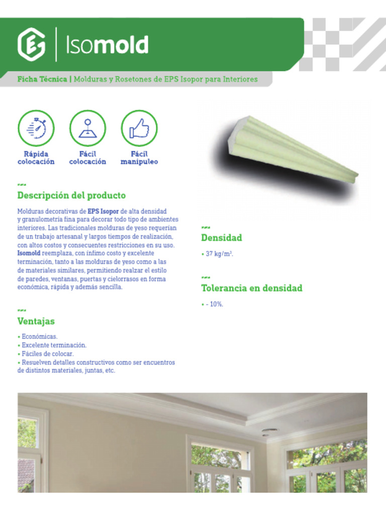 Molduras EPS Isopor: Económicas y Fáciles | PDF