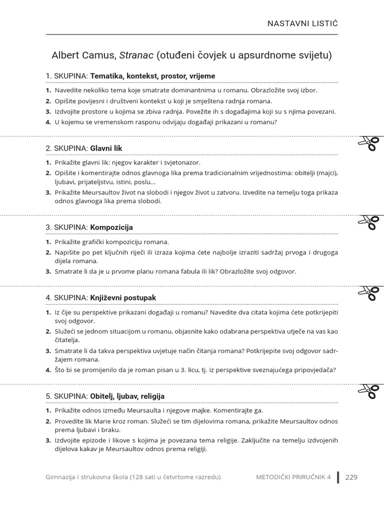 Camus, Stranac - Radne Skupine | PDF