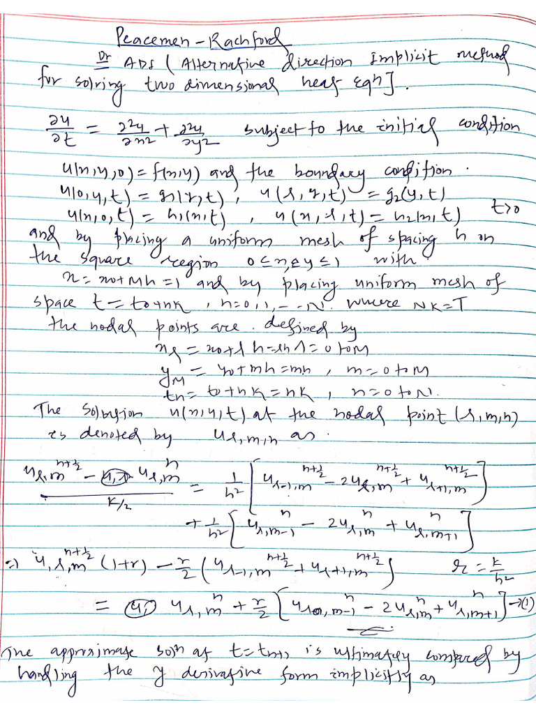 Numerical Pde 2 | PDF
