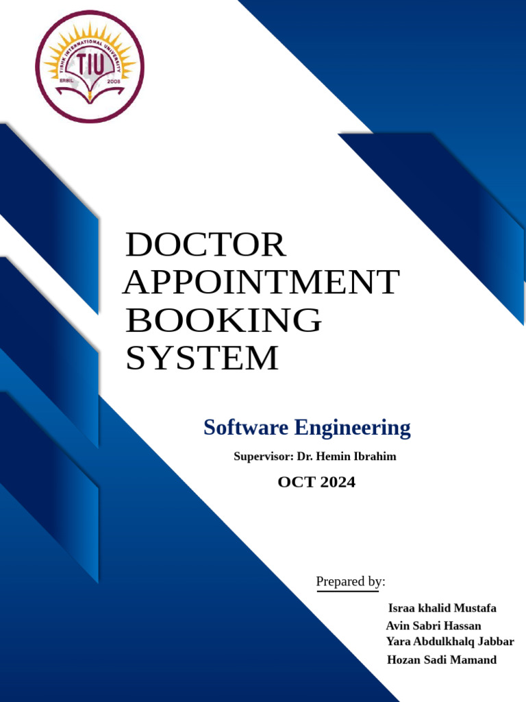 Doctor Appointment Booking System Final | PDF | Scrum (Software Development) | Agile Software ...