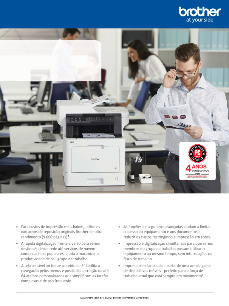 Multifuncional Brother MFC-L8900CDW | PDF | Impressão | Microsoft Windows