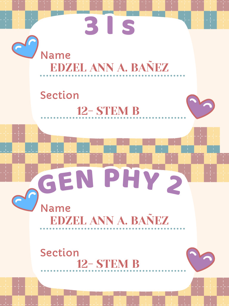 Red Yellow Colorful Cute Pattern School Notebook Label | PDF