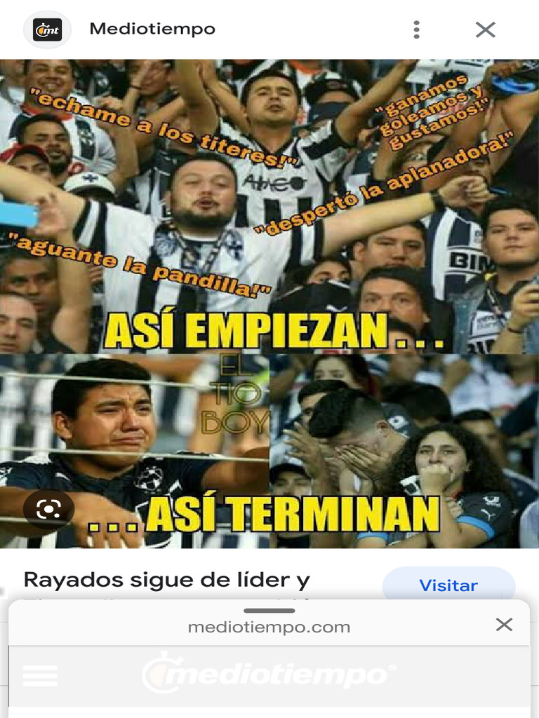 Memes de Rayados Llorando - Búsqueda de Google | PDF