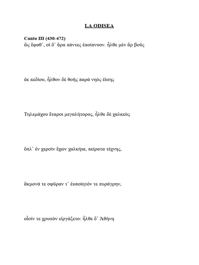 Canto III (430-472) | PDF