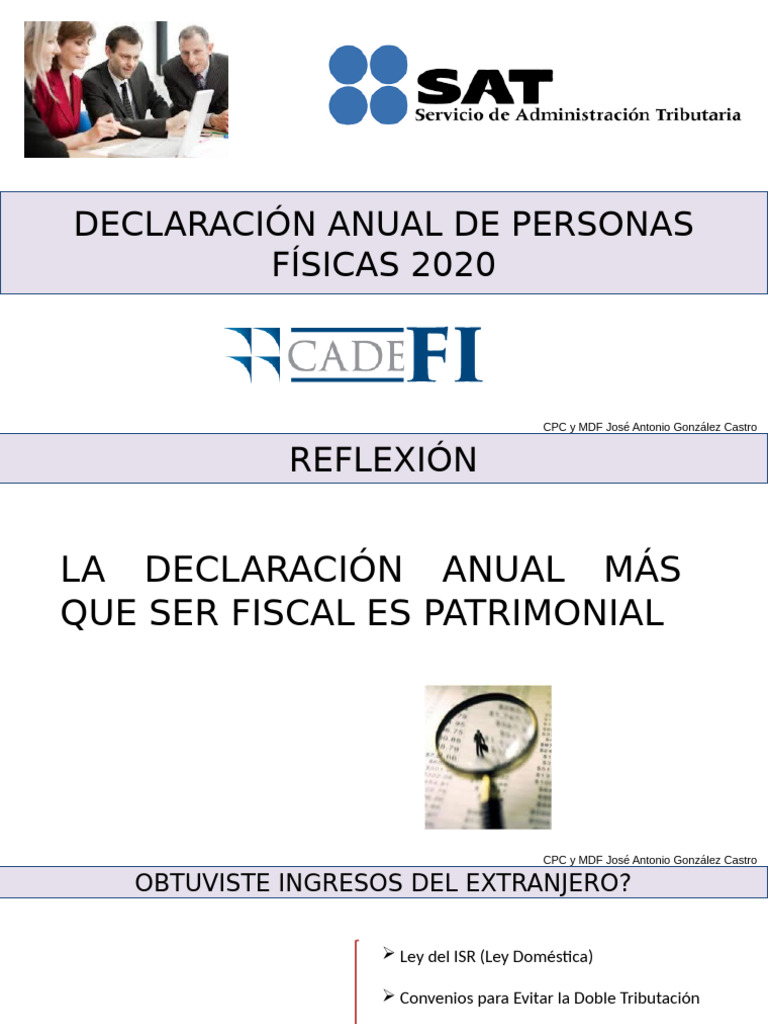 Declaracion Anual PF 2020 | PDF | Impuesto sobre la renta | Impuestos