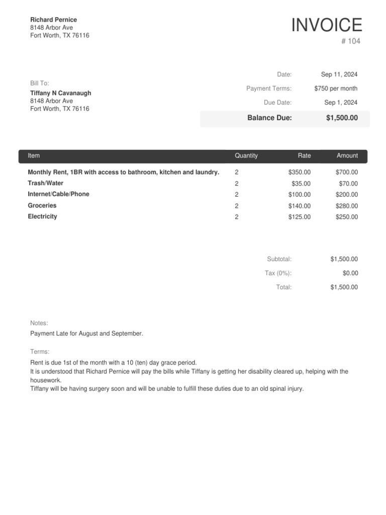 Invoice 104 (1) | PDF
