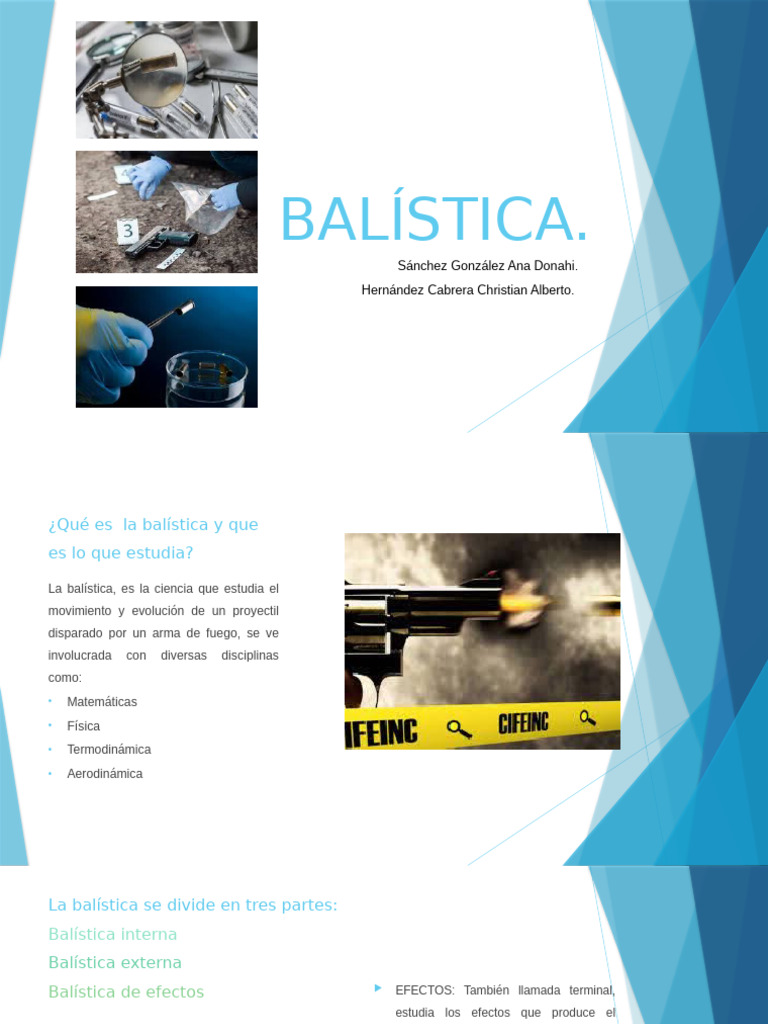 Introducción a la Balística y sus Tipos | PDF | Balística | Calibre