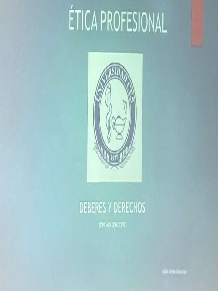 Clase #6 - Deberes y Derechos Pte 3 | PDF