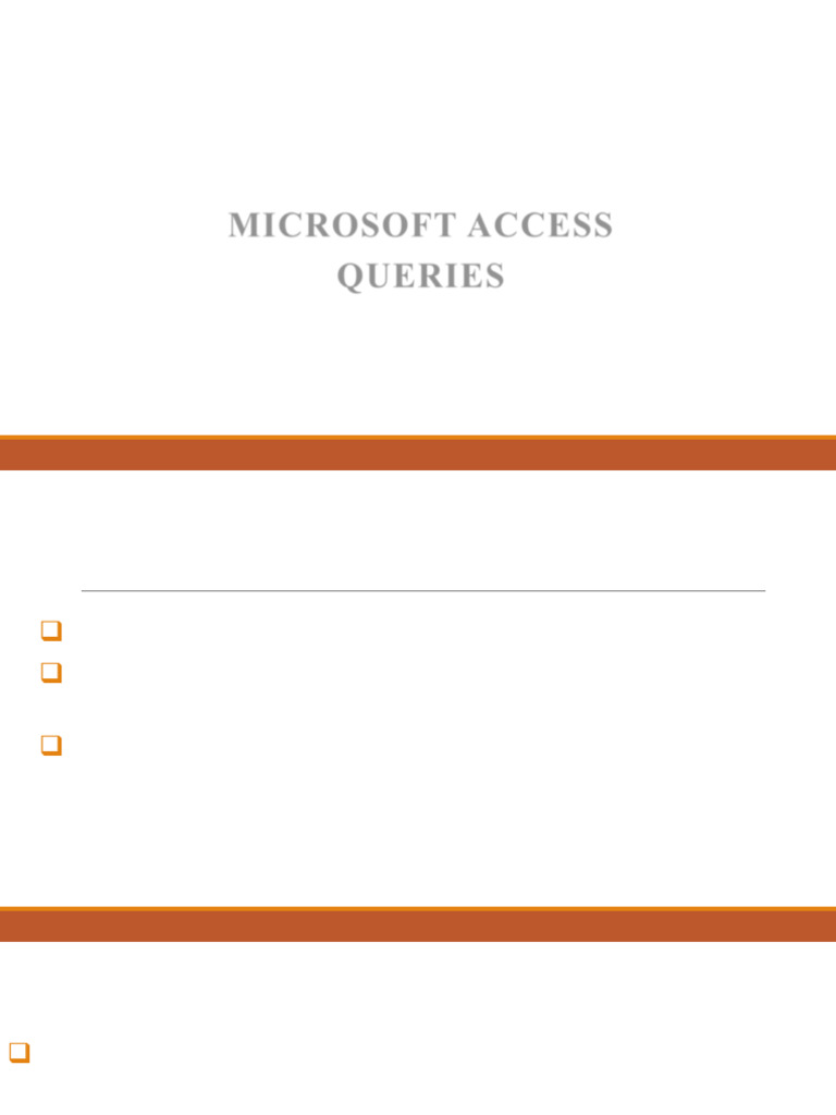 MS Access_Queries+1 | PDF | Databases | Microsoft Access