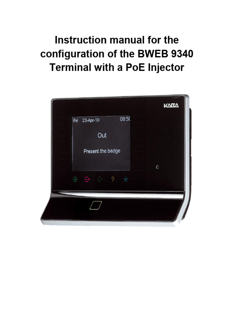 Configuring BWEB 9340 Terminal Settings | PDF | Computer Terminal | Ip ...