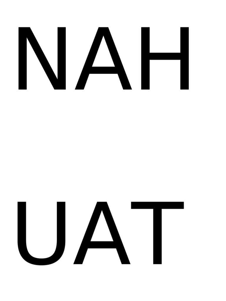 Nahuatl Problem Á Tica | PDF