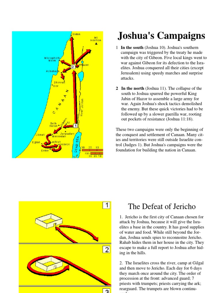 Joshua Maps | PDF | Joshua | Hebrew Bible