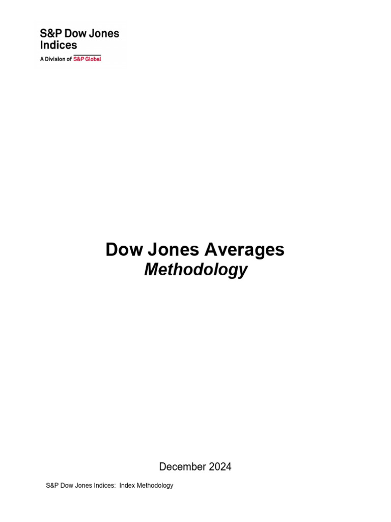 Methodology DJ Averages | PDF | Stock Market Index | Dow Jones ...