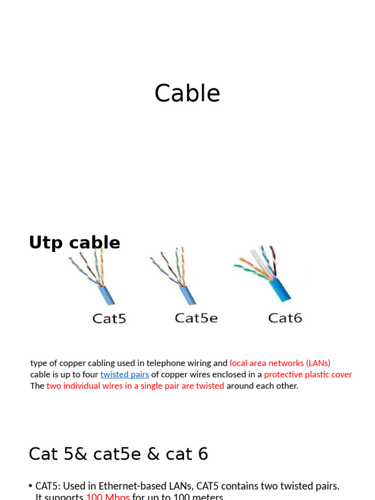 Section 2 Cables | PDF