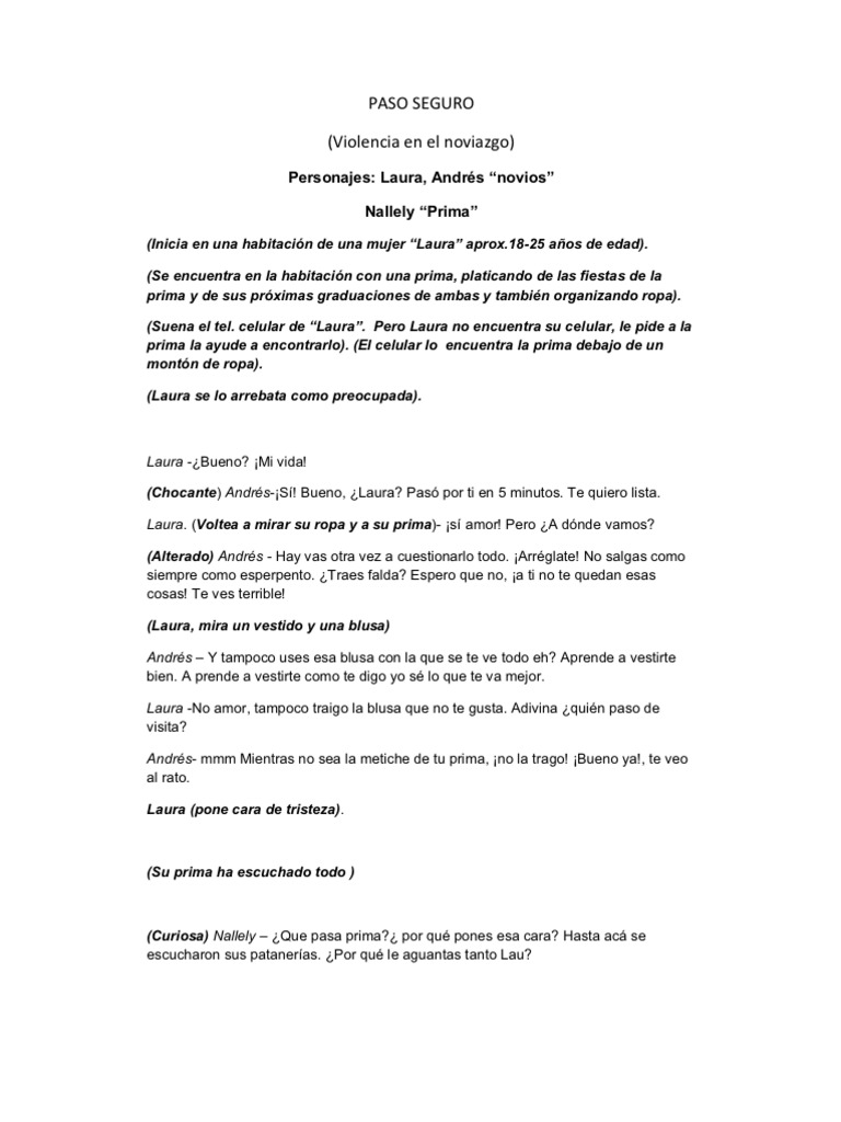 Ejemplo de Guion | PDF | Ropa