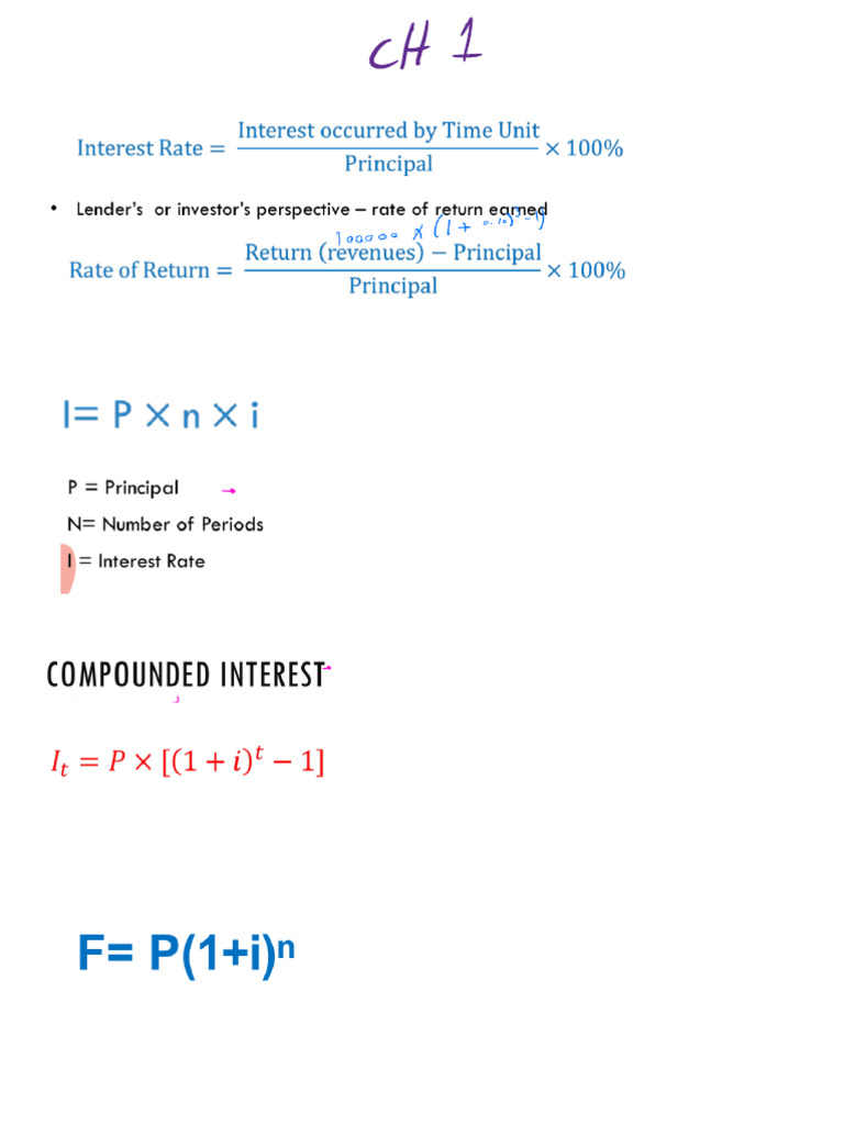 Formula Sheet CH (1,2,3) | PDF