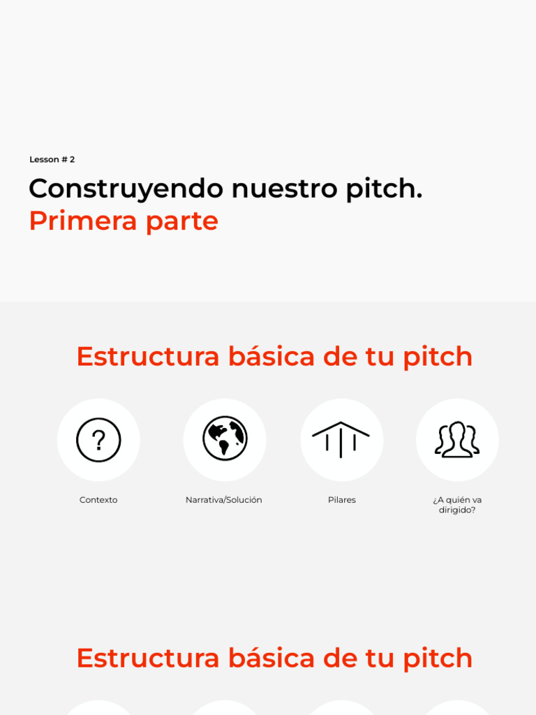 U3 02 ConstruyendoNuestroPitchParte1 | PDF