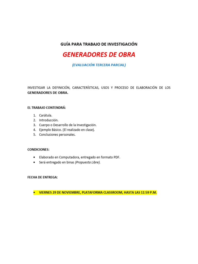 Trabajo 3a Parcial | PDF