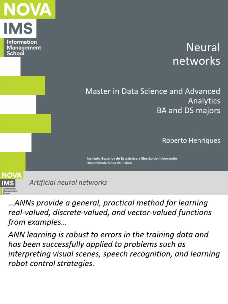 7_NN | PDF | Artificial Neural Network | Dendrite