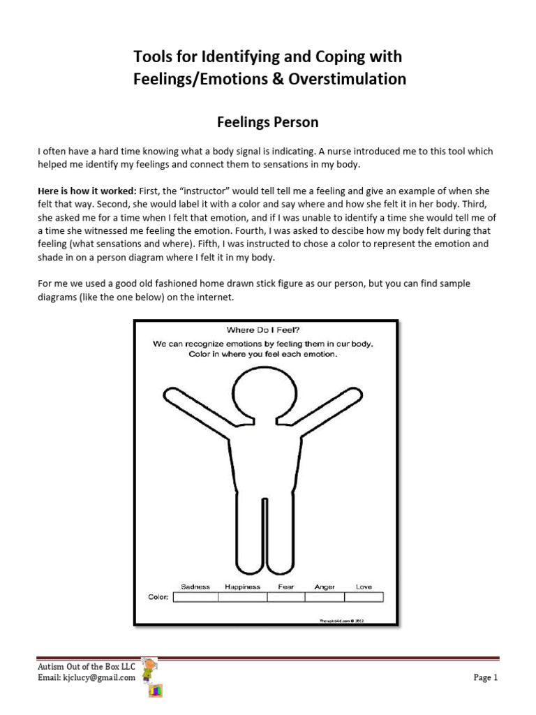 Tools for Coping with Emotions in Autism | PDF | Feeling | Psychology