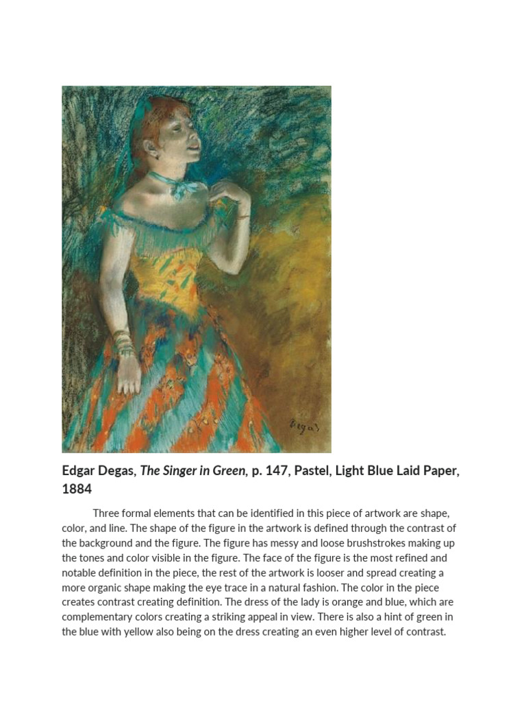 Edgar Degas | PDF | Color | Dress