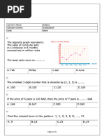 Grade 3 NAFS Practice Exam | PDF | Mathematics | Shape