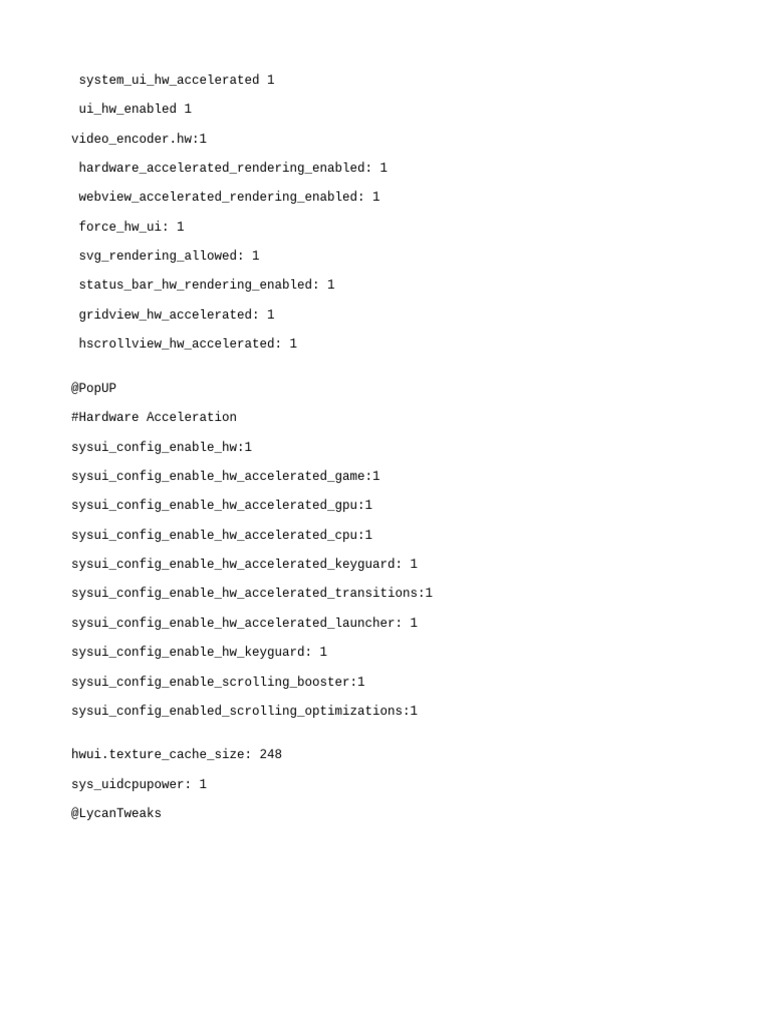 Hardware Acceleration SetEdit | PDF
