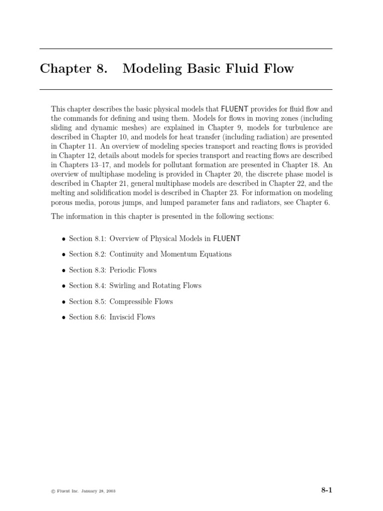 Modelling Basic Fluid Flow FLUENT | PDF | Fluid Dynamics | Vortices