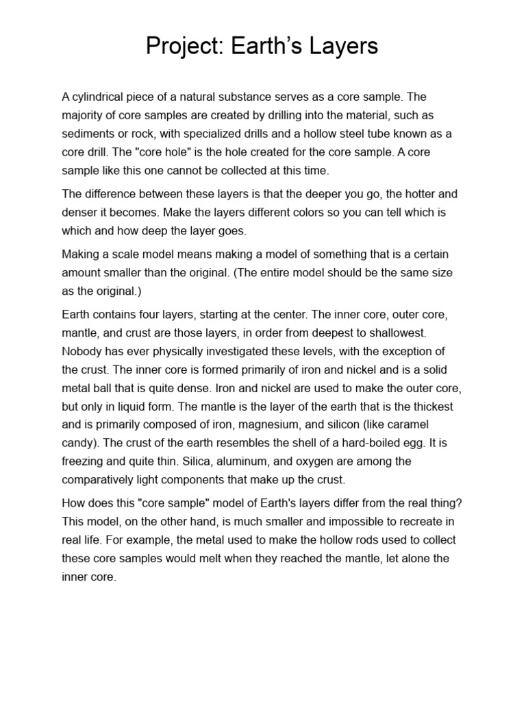 Project Earth Layers Pdf