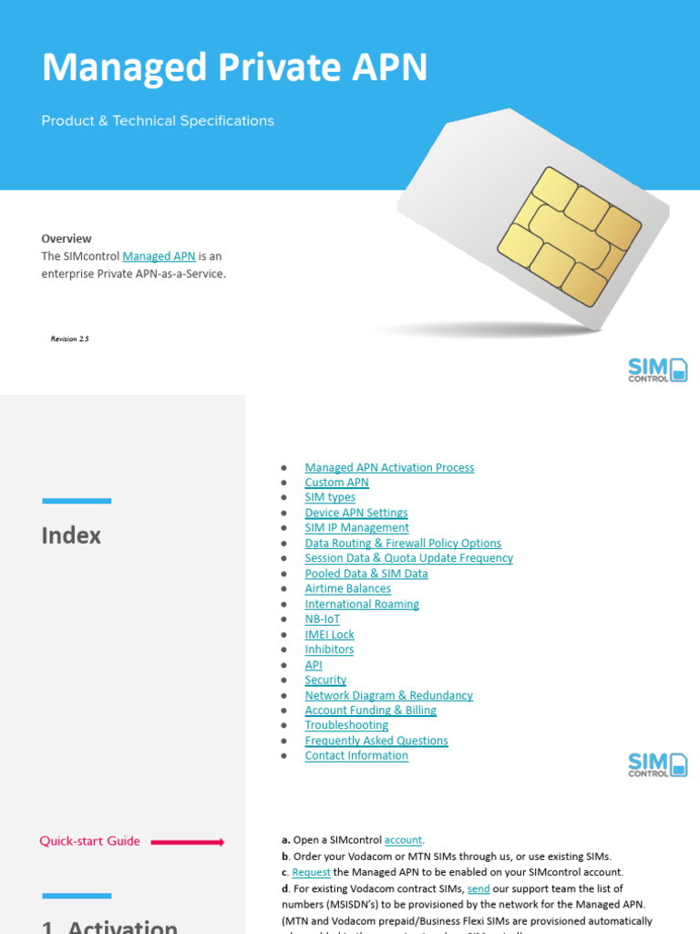 Managed APN - Technical Specifications 2.5 | PDF | Ip Address ...